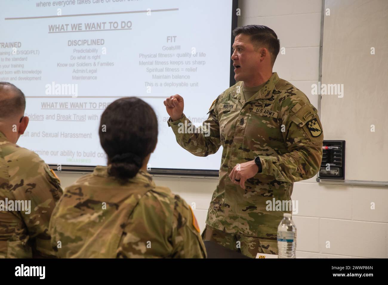 U.S. Army Command Sgt. Maj. Nam Nguyen, senior enlisted leader of the ...