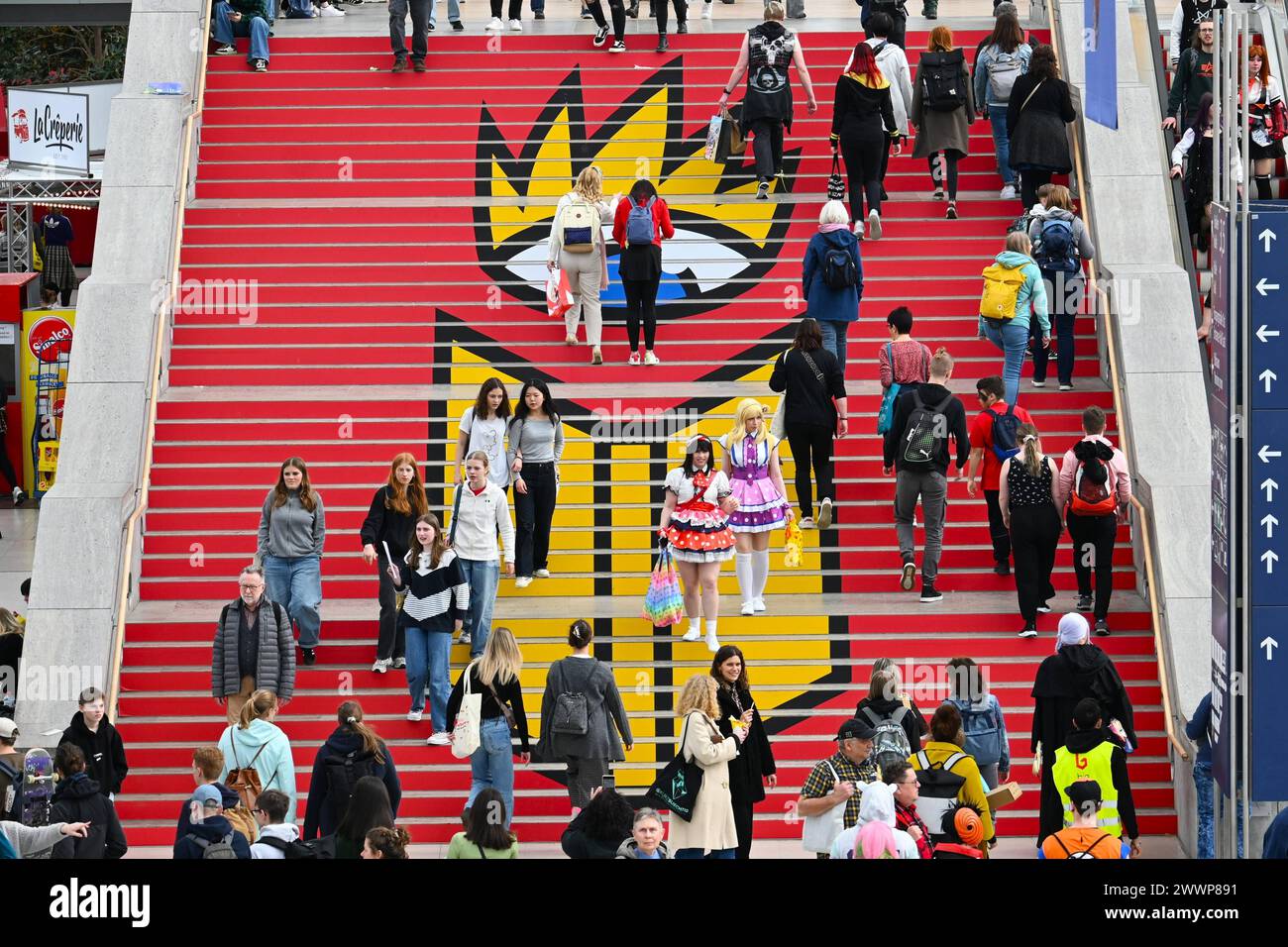 Leipziger Buchmesse 2024, Messe in Leipzig. Foto: Glashalle *** Leipzig ...