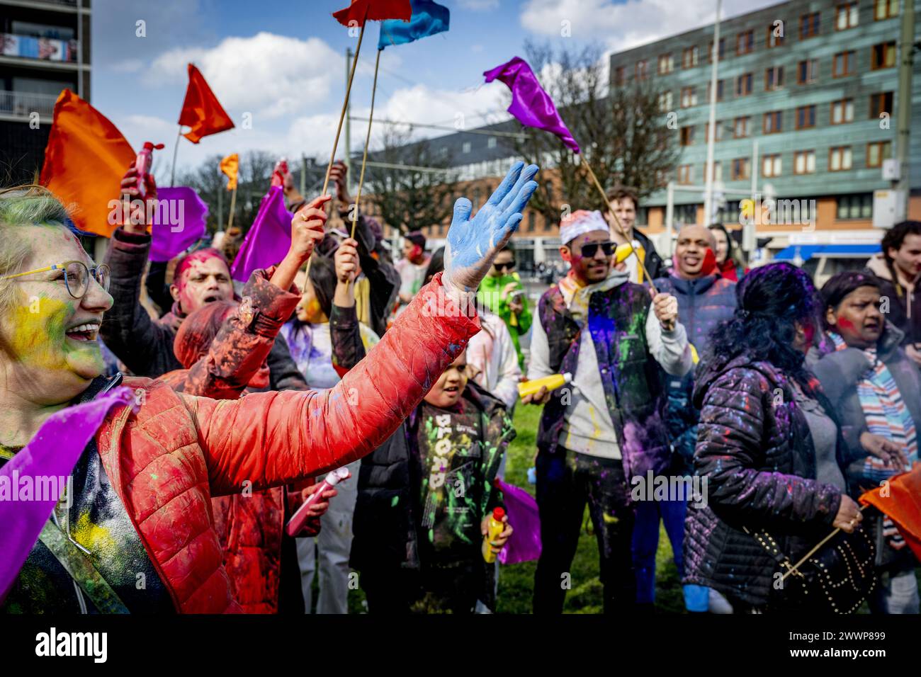 THE HAGUE - Celebration of Holi-Phagwa in the Transvaal district of The ...