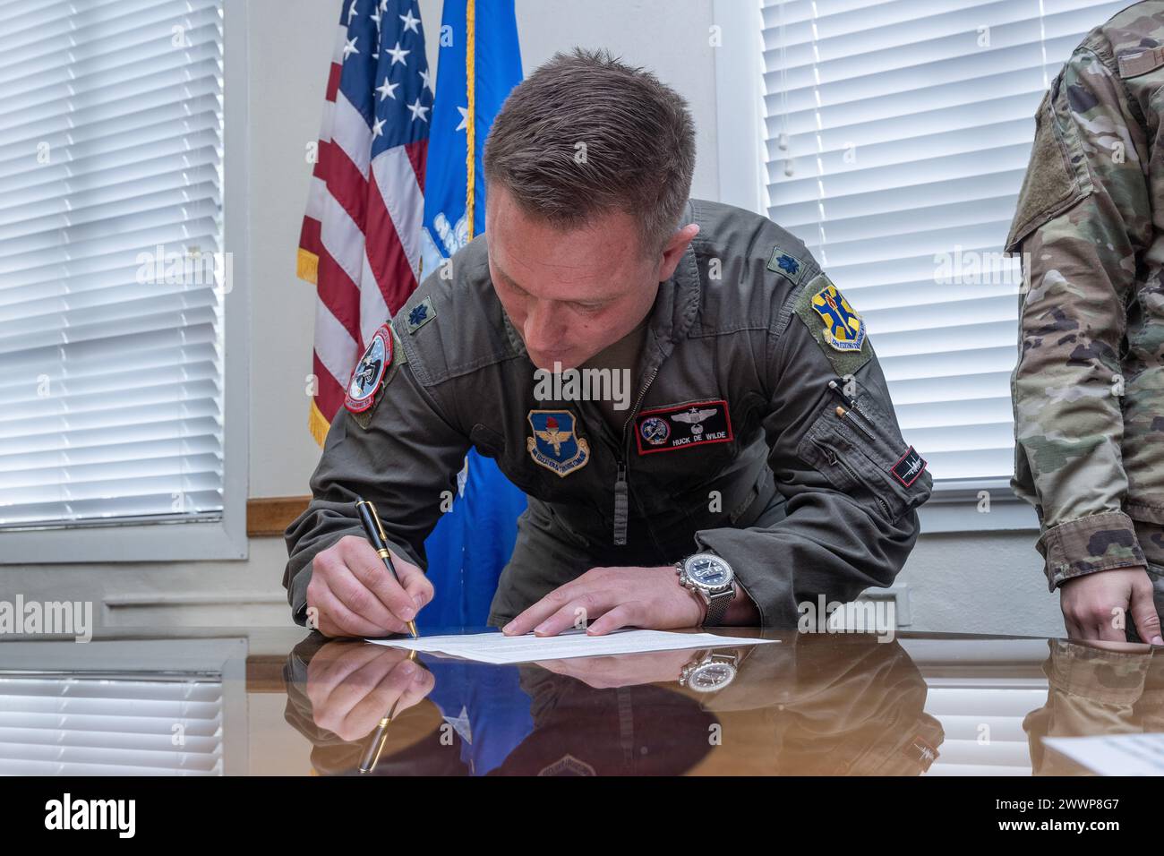 U.S. Air Force Lieutenant Colonel George De Wilde, 435th Flying ...