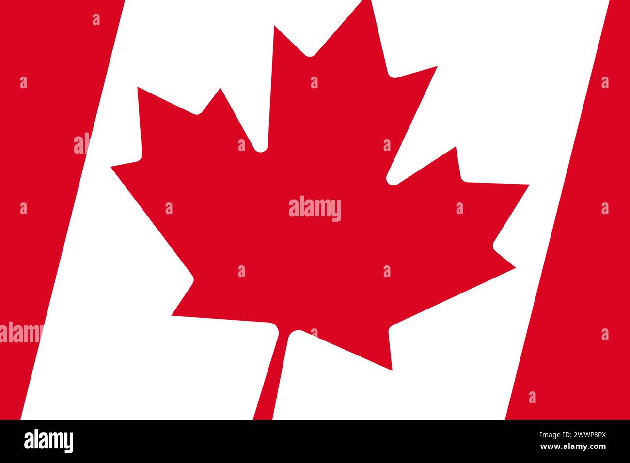 Canada flag - rectangular cutout of rotated vector flag Stock Vector Image & Art - Alamy