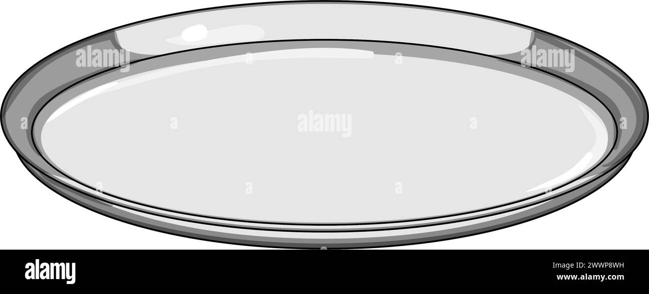 plastic food tray cartoon vector illustration Stock Vector Image & Art ...