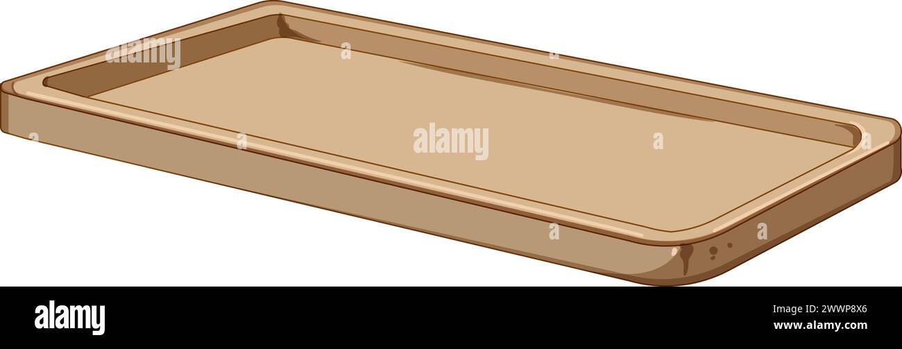 platter food tray cartoon vector illustration Stock Vector Image & Art ...