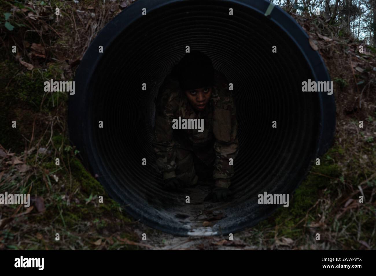 U.S. Army Sgt. Kemorey Hassan, assigned to the 103rd Intelligence and ...