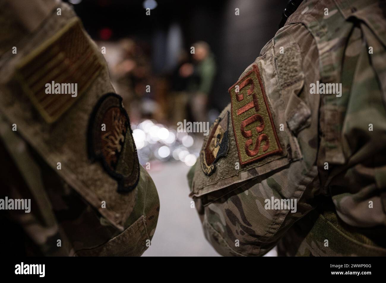 U.S. Air Force Master Sgt. Matthew Plew, 1st Combat Camera Squadron aerial combat cameraman ...