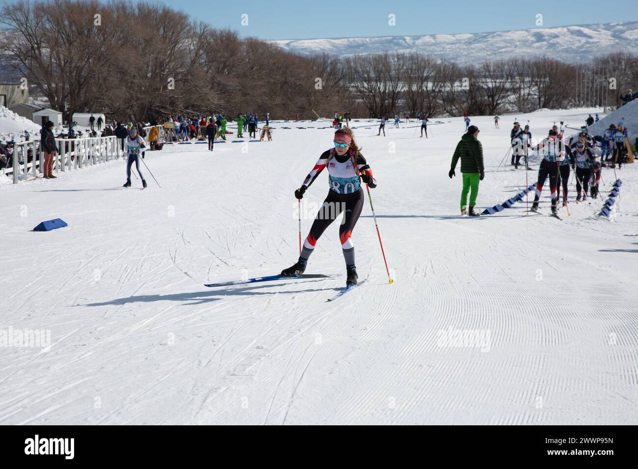 Shawna Thieschafer, Minnesota National Guard, competes in the Sprint ...