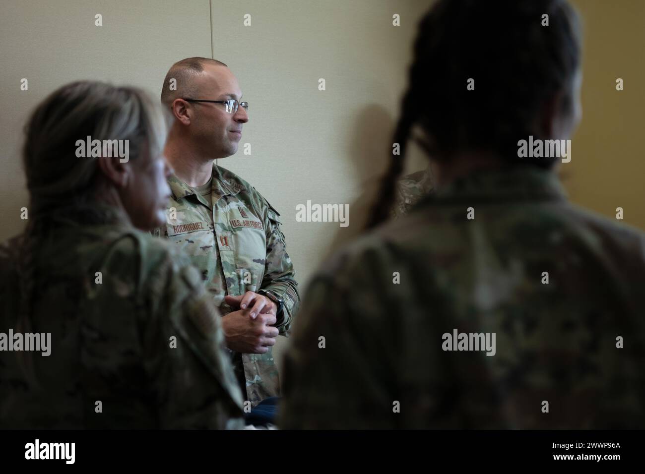 U.S. Air Force Capt. José D. Rodriguez, a clinical nurse assigned to ...