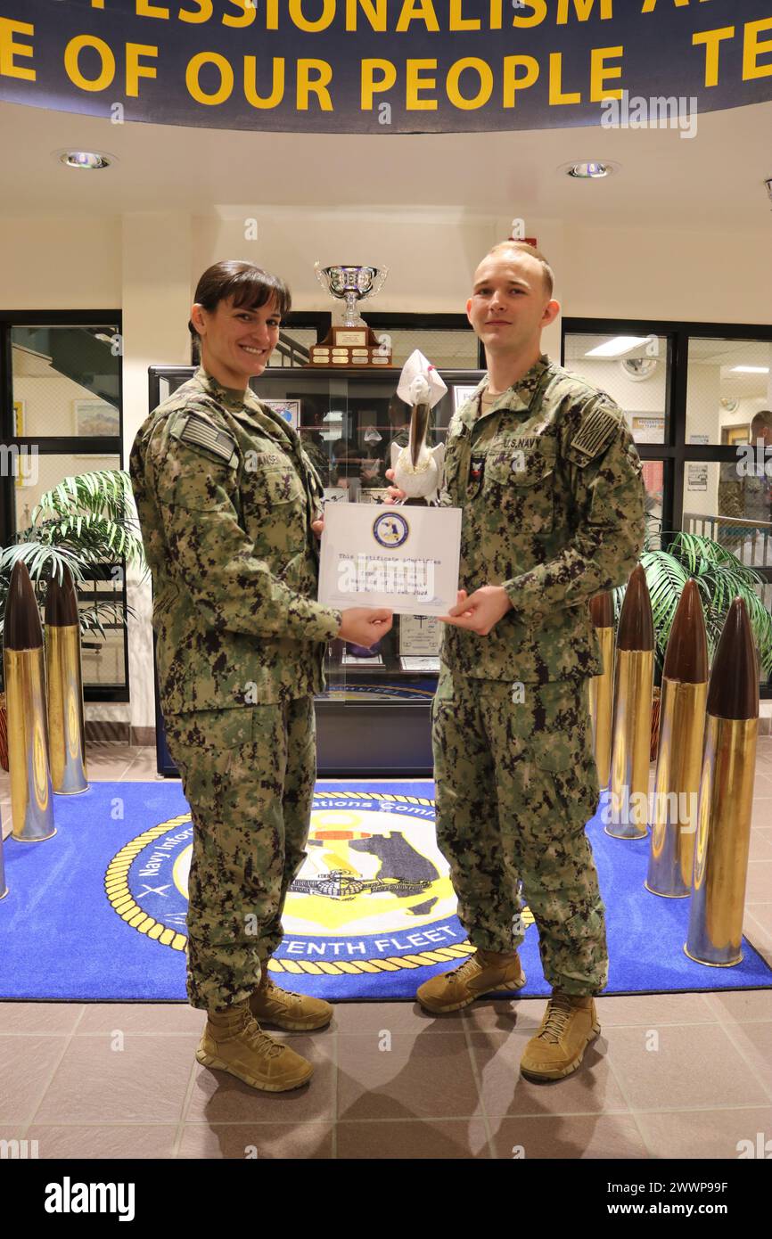 NIOC Pensacola's Warrior of the Week for 12-16 February 2024 was CWT2 ...