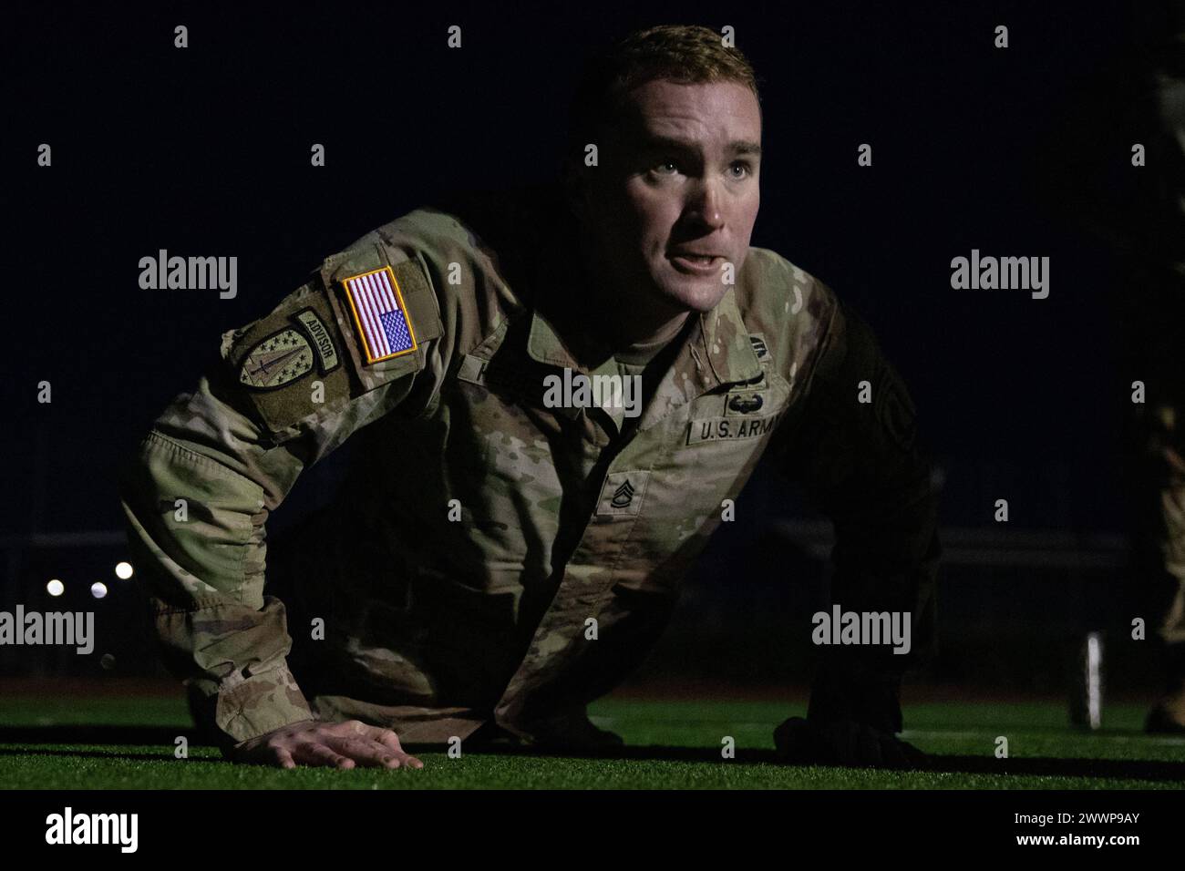 U.S. Army Sgt. 1st class Anthony Hegberg, a medic assigned to ...