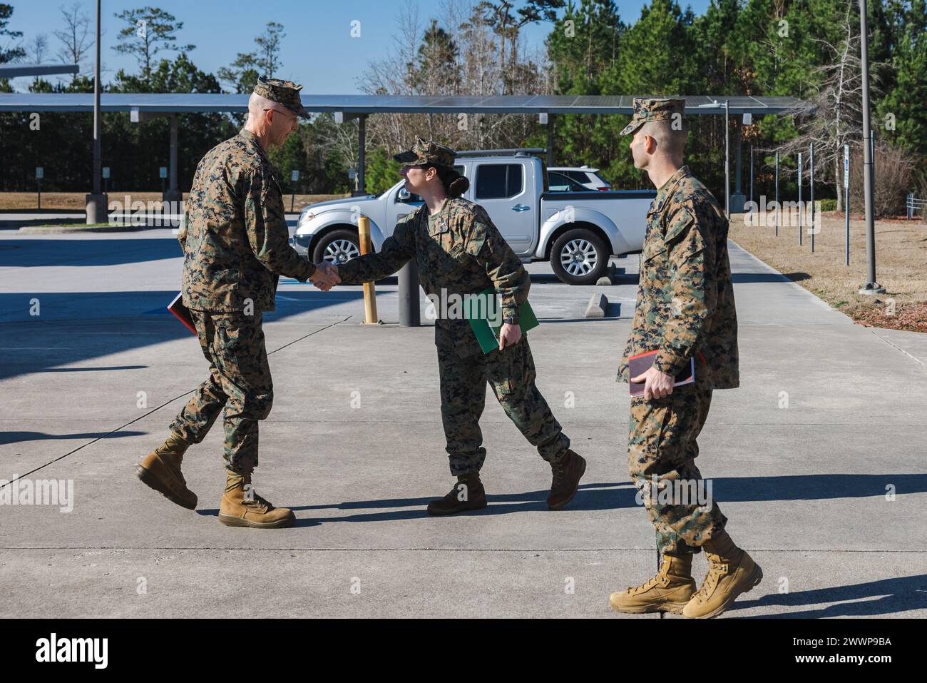 U.S. Marine Corps Lt. Gen. James Glynn, left, deputy commandant for ...
