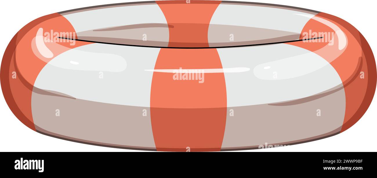 rescue lifebuoy cartoon vector illustration Stock Vector Image & Art - Alamy