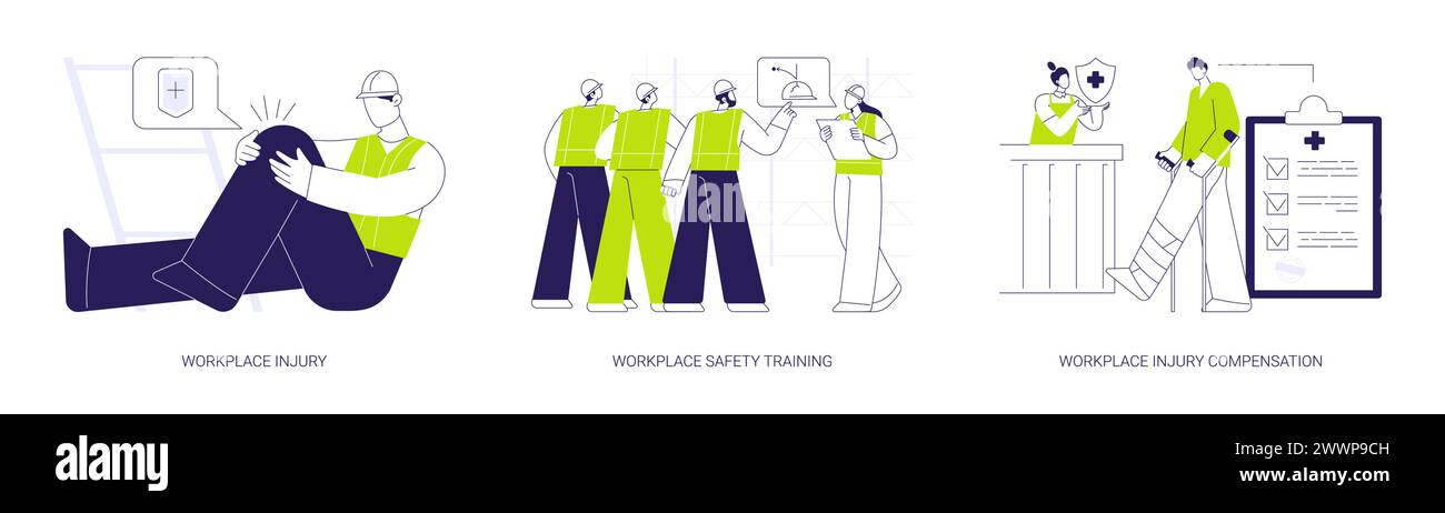 Occupational health abstract concept vector illustrations Stock Vector ...