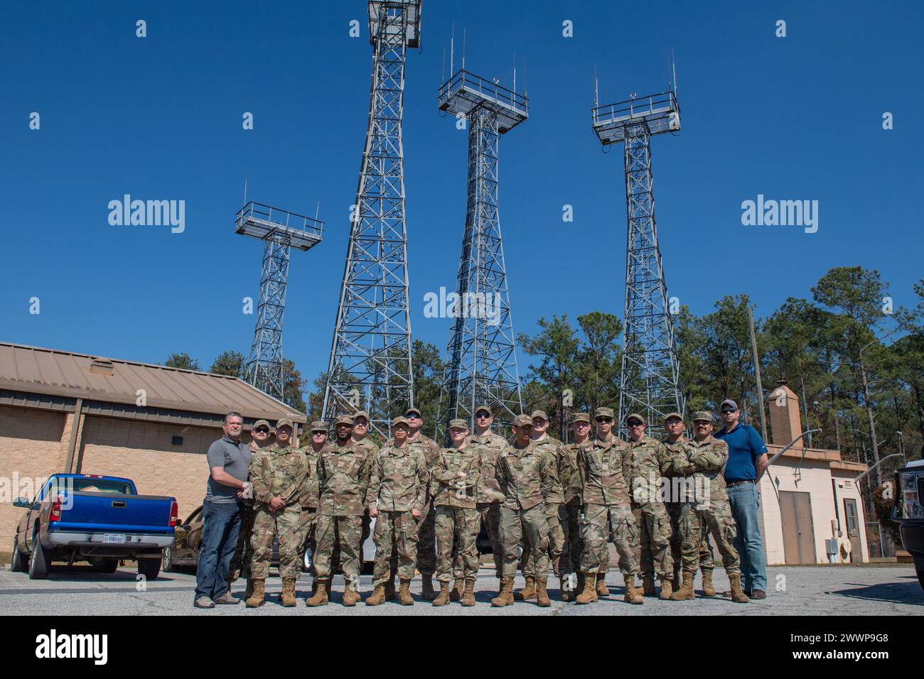 U.S. Air Force Airmen assigned to the 23rd Operational Support Squadron ...