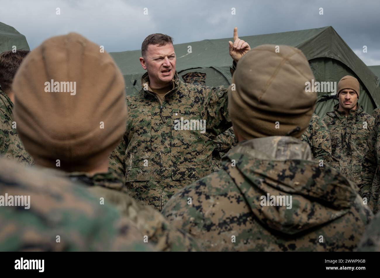 U.S. Marine Corps Lt. Col. Charles E. Broun, the current operations officer for 1st Marine ...