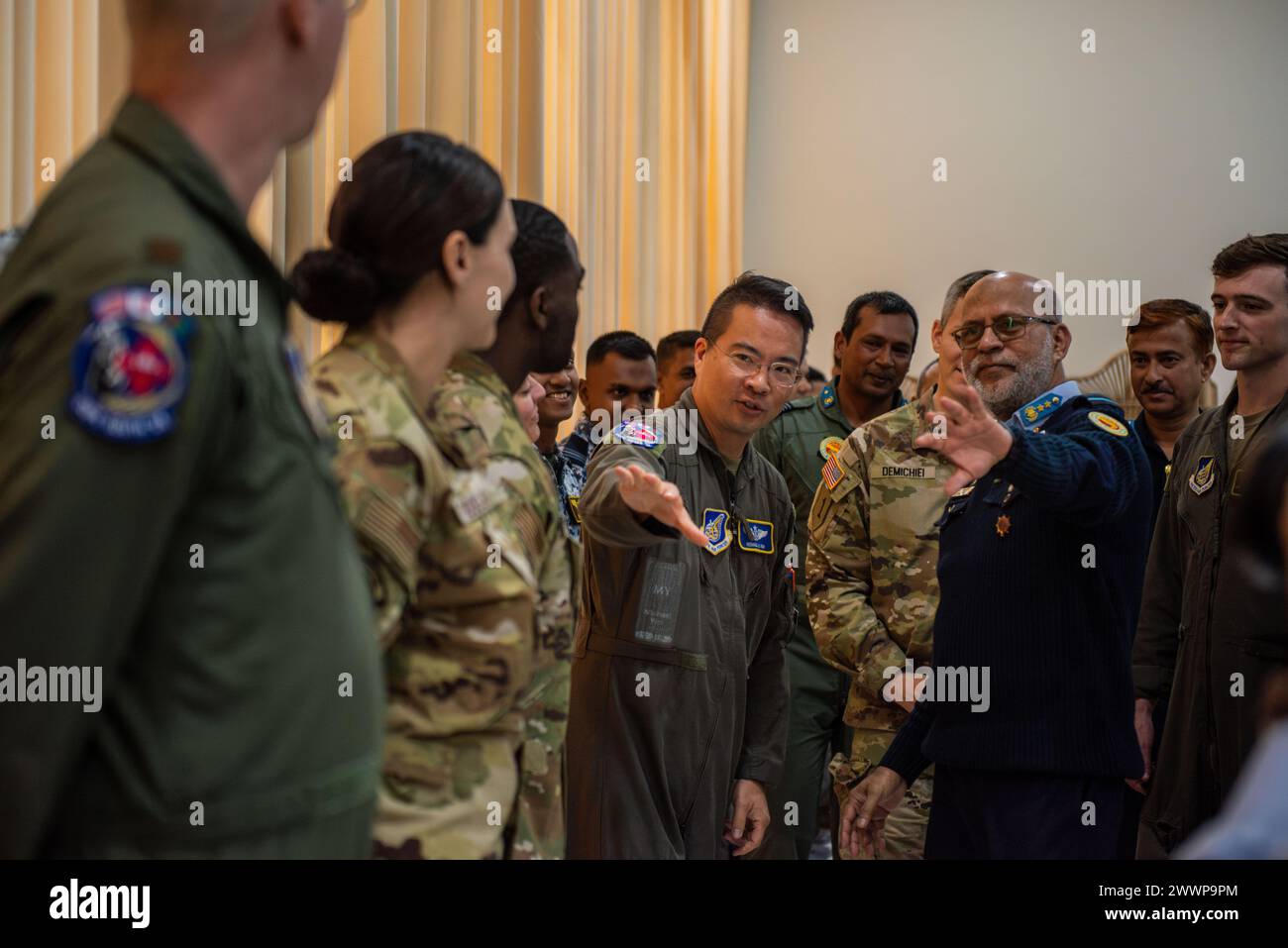 From the right, Bangladesh Air Force Air Vice Marshal Badrul Amin, air ...