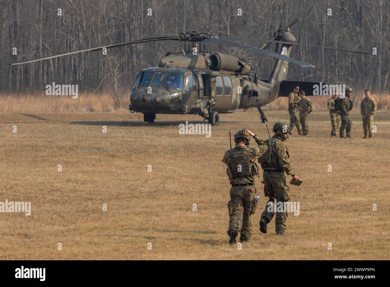 Soldiers with the German Army’s 6th Battery, 345th Artillery Battalion ...