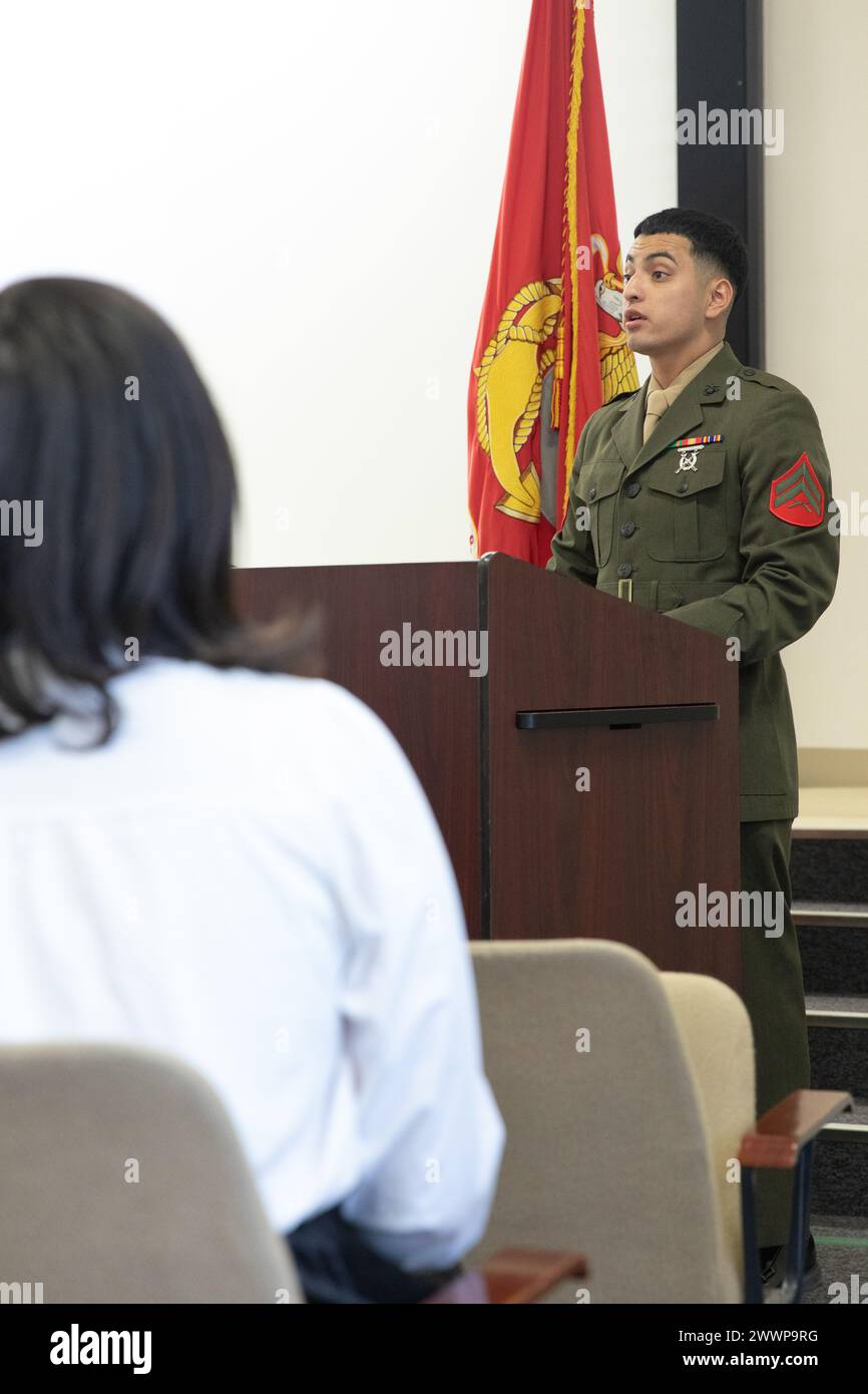 U.S. Marine Corps Cpl. Brayan Jeronimo-Correa, a native of Mexico and a ...