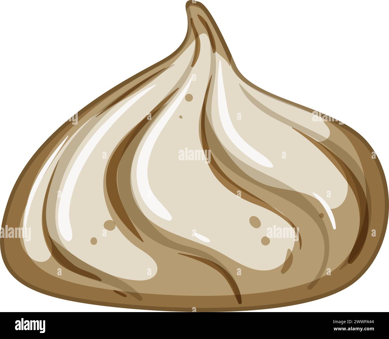 Decoration Meringue Cartoon Vector Illustration Stock Vector Image