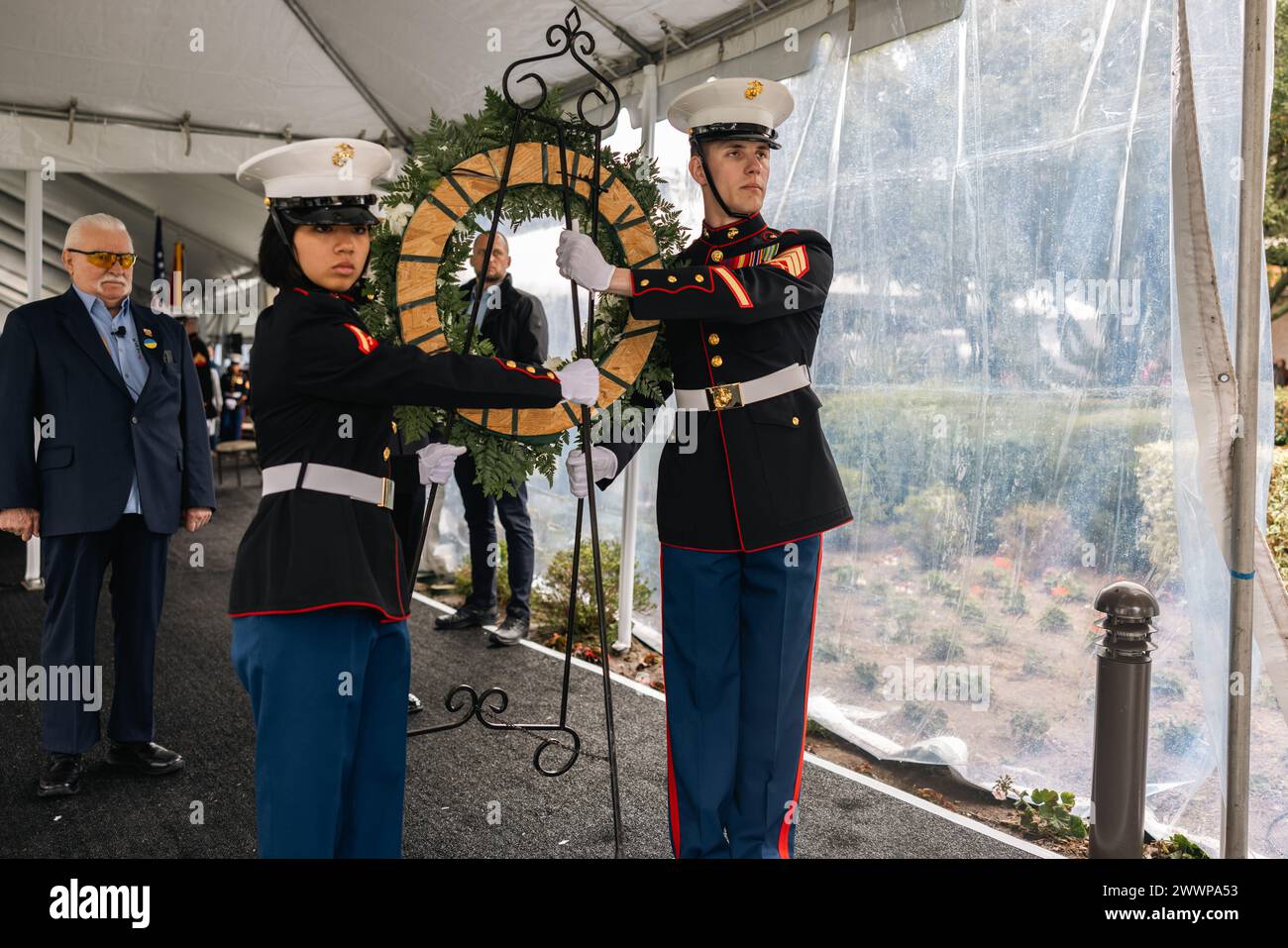 U.S. Marine Corps Lance Cpl. Abegail Megan Fang, an administrative ...