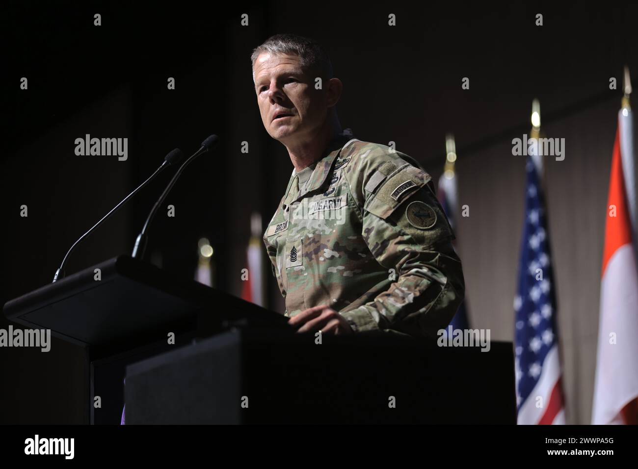 Command Sgt. Maj. Scott A. Brzak, USARPAC’s senior enlisted advisor and ...