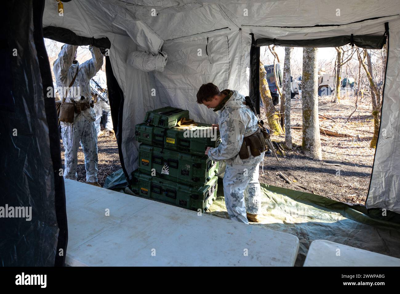U.S. Marine Corps Sgt. Jacob Walton, a network administrator with ...