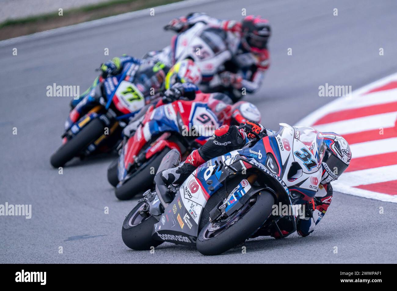 Montmelo, Spain. 24th Mar, 2024. Garrett Gerloff of Bonovo Action BMW ...