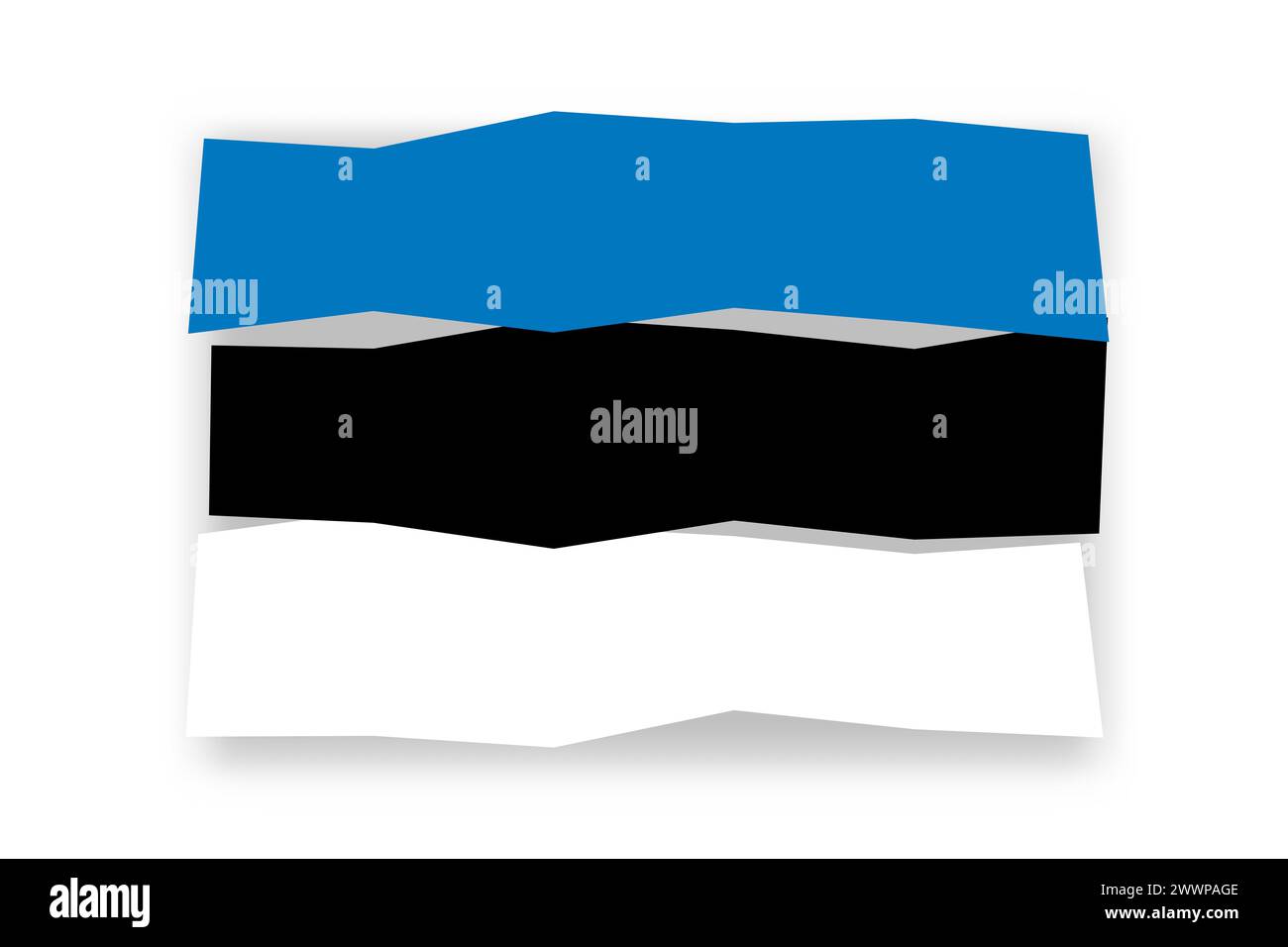 Estonia flag - stylish flag mosaic of colorful papercuts. Vector ...