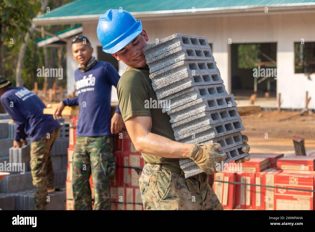 U.S. Marine Corps Lance Cpl. Anakin Crain, a combat engineer with ...