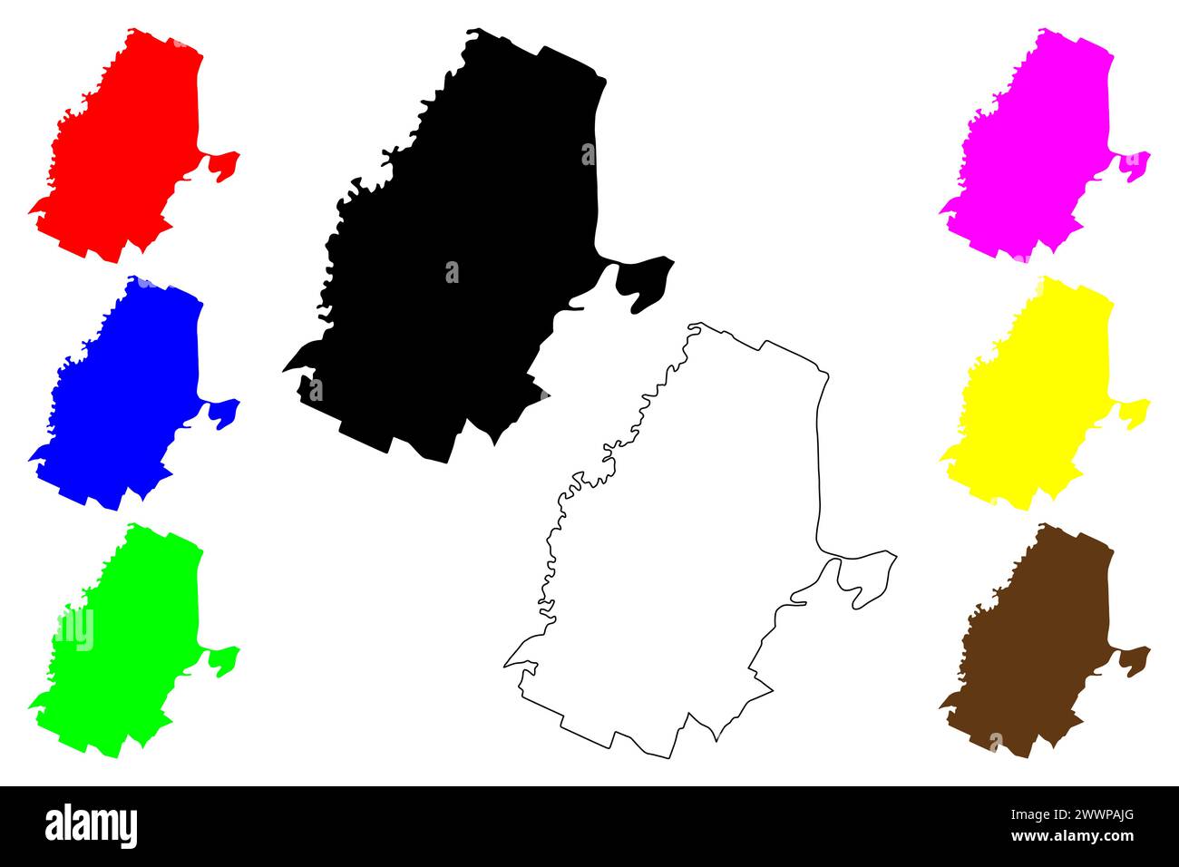 Chia city (Republic of Colombia) map vector illustration, scribble ...