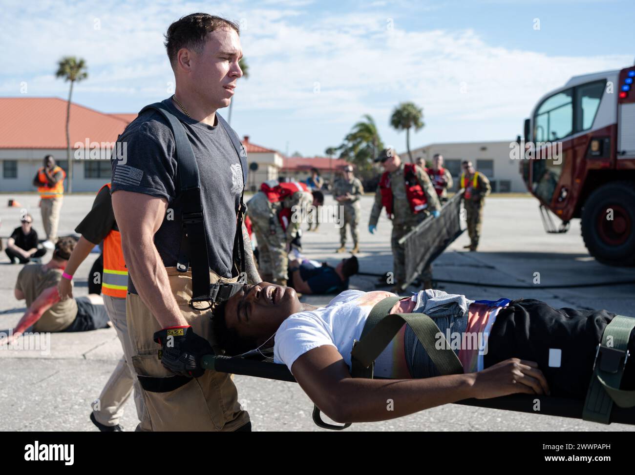 U.S. Air Force Staff Sgt. Hunter Larson, 6th Civil Engineer Squadron ...