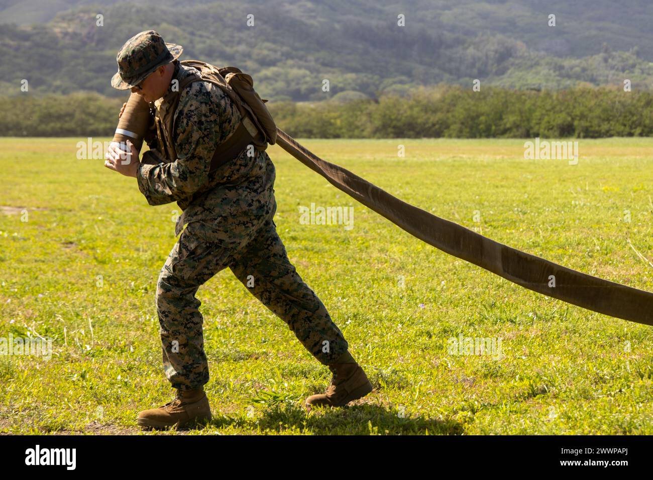 U.S. Marines with Airfield Operations Company, Marine Wing Support ...