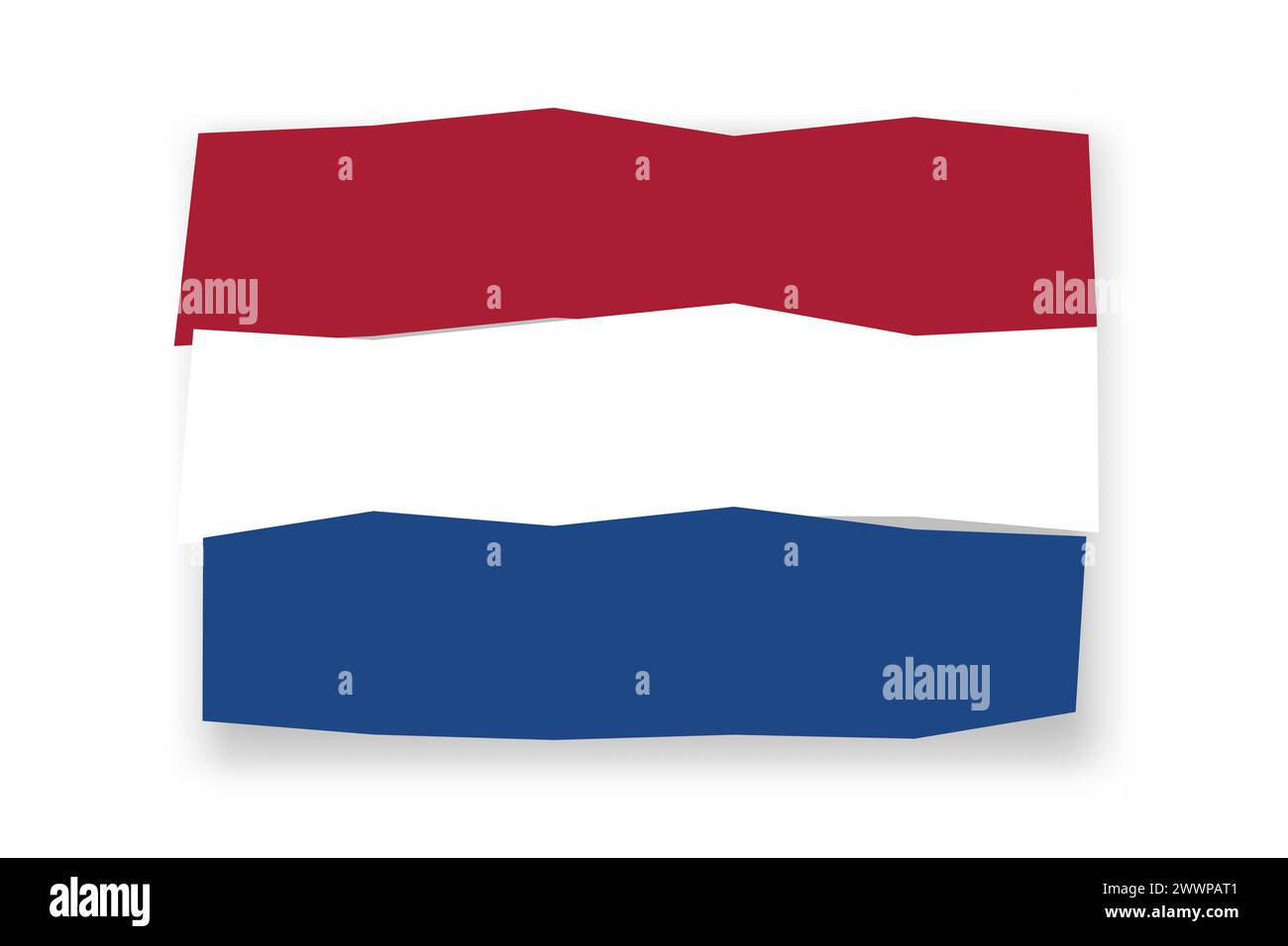 Netherlands flag - stylish flag mosaic of colorful papercuts. Vector ...