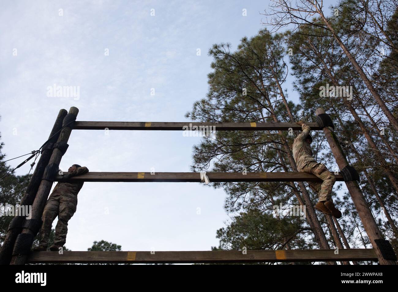 U.S. Army Sgt. Kemorey Hassan, left, and Cpl. Jack Shaughnessy, both ...