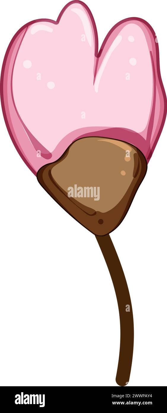 spring sakura cherry blossom cartoon vector illustration Stock Vector ...