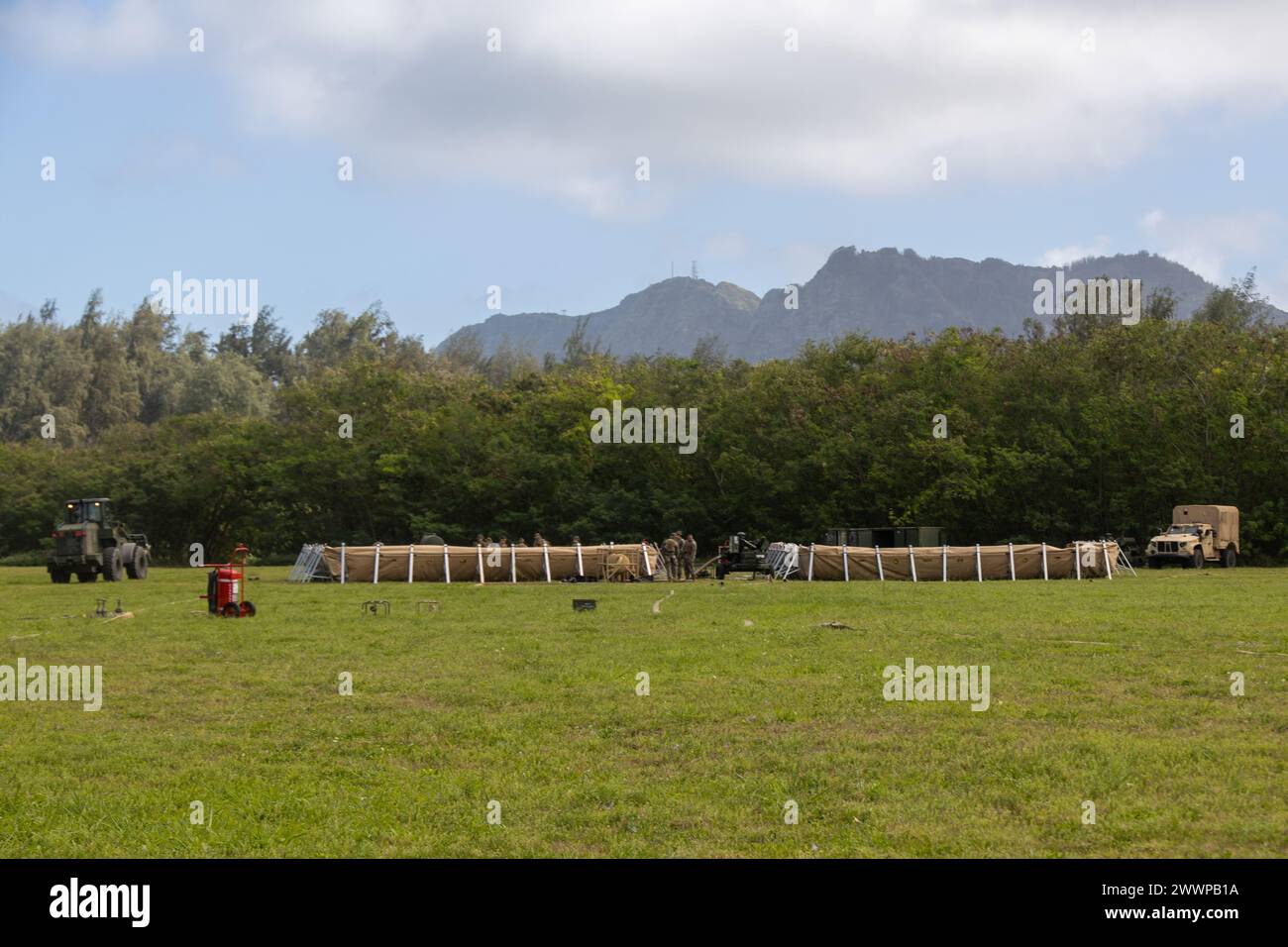 U.S. Marines with Airfield Operations Company, Marine Wing Support ...