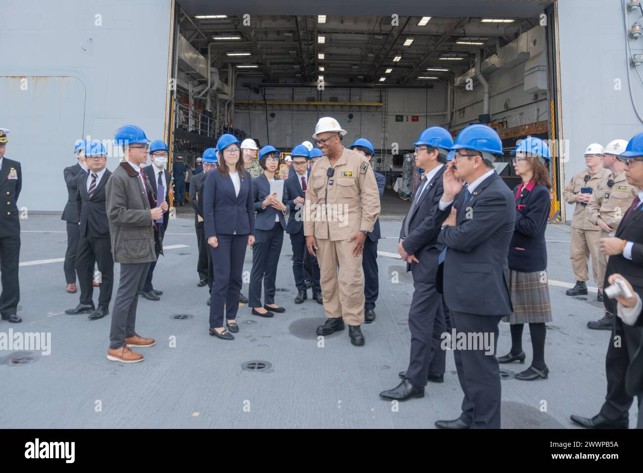 SASEBO, Japan (Feb. 20, 2024) Captain Patrick German, USS New Orleans ...
