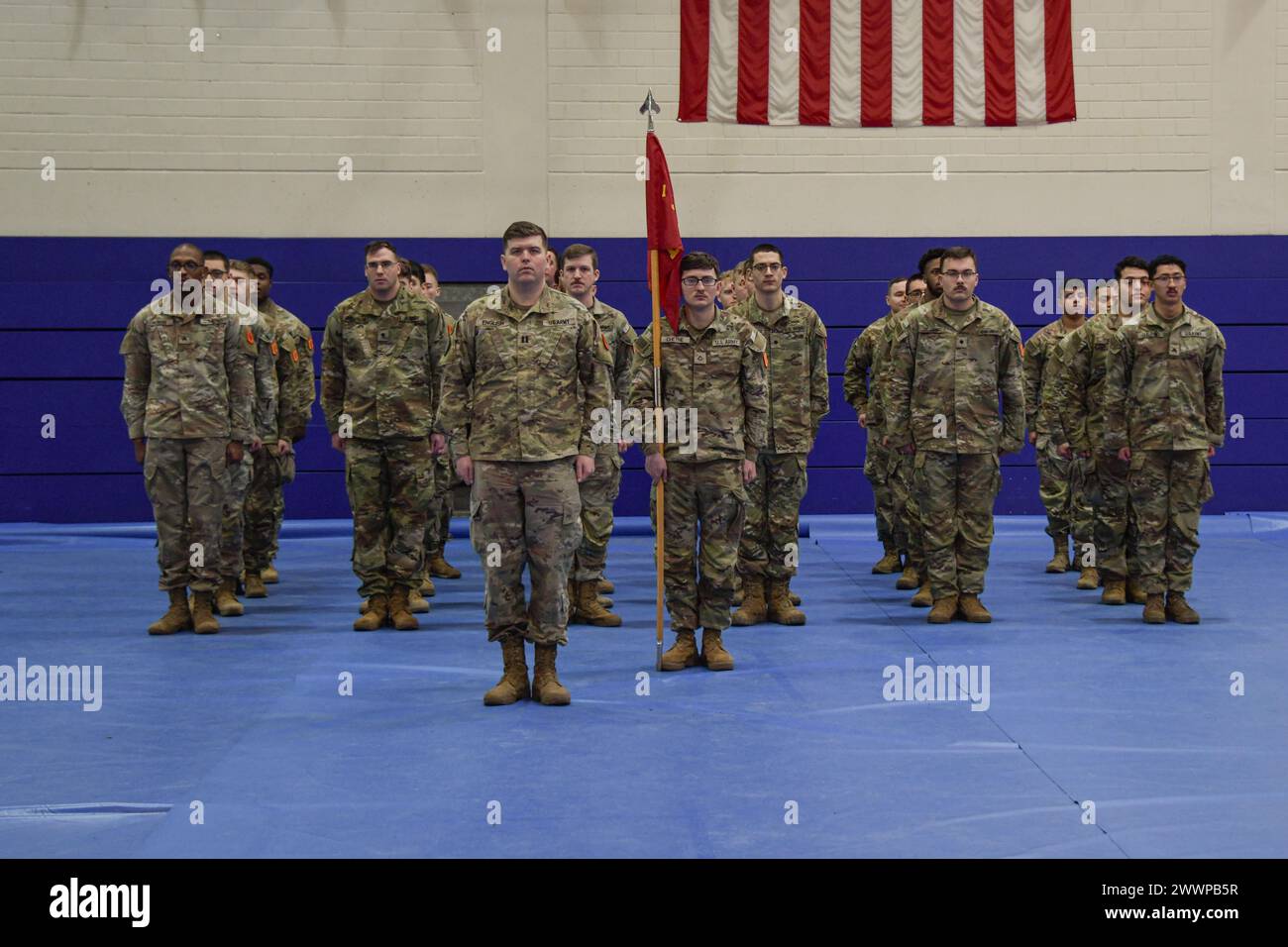 U.S. Army Capt. Pierce English, incoming commander of Bravo Battery ...