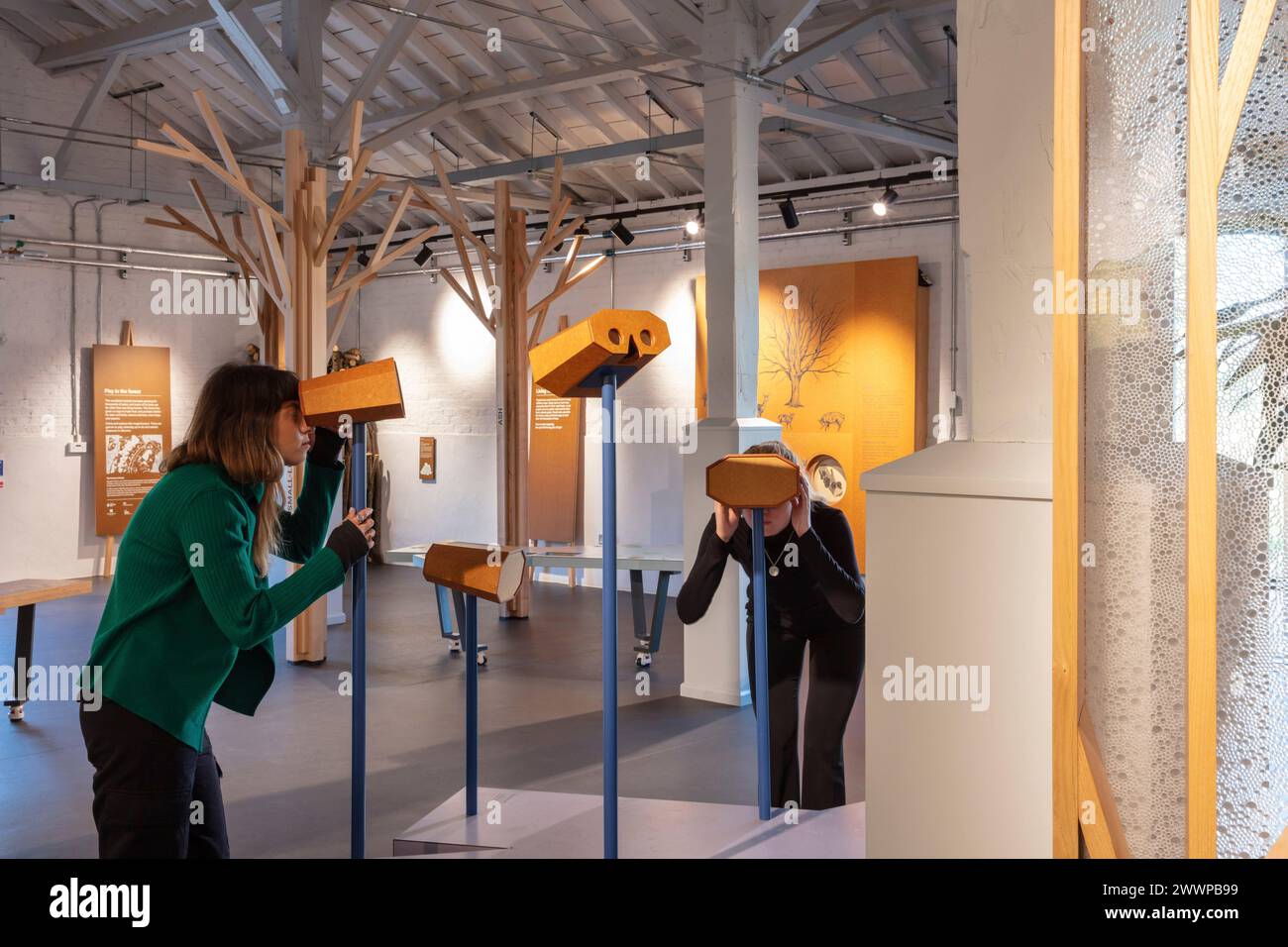 Exhibition space, with various displays about the surrounding area ...