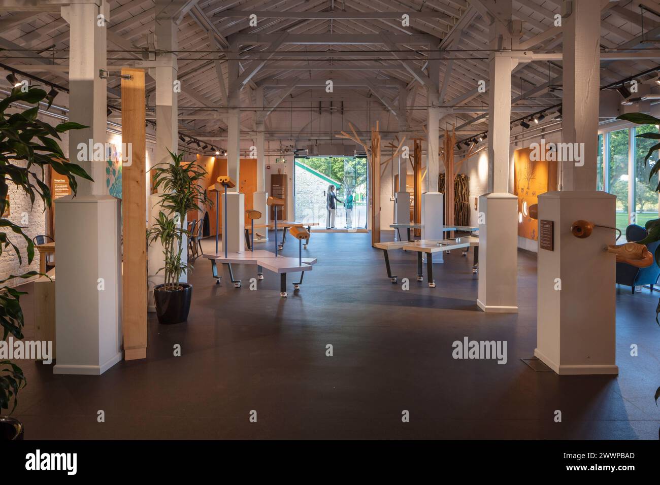 Exhibition space, with various displays about the surrounding area ...