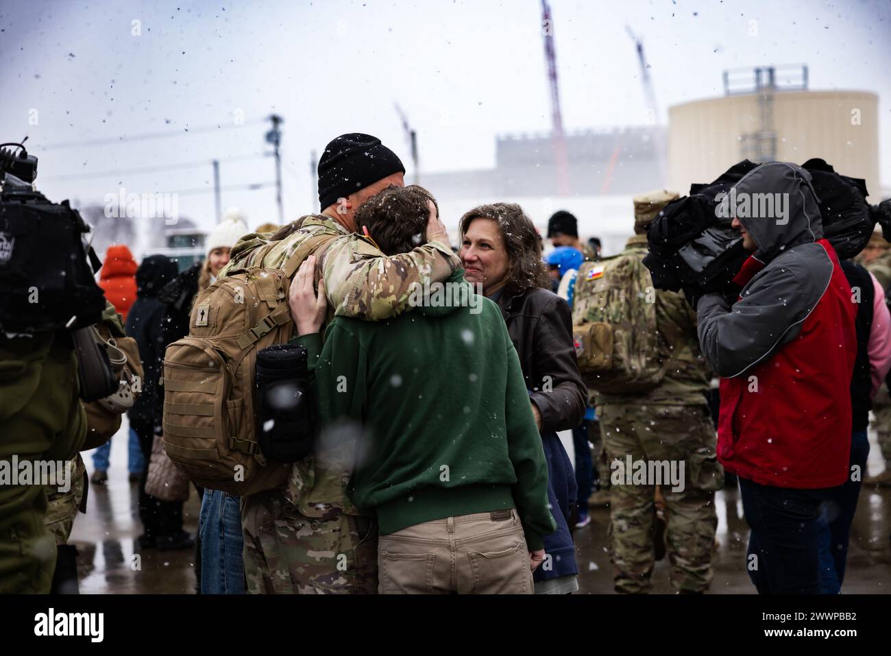 The Rhode Island Army National Guard and approximately 400 loved ones ...