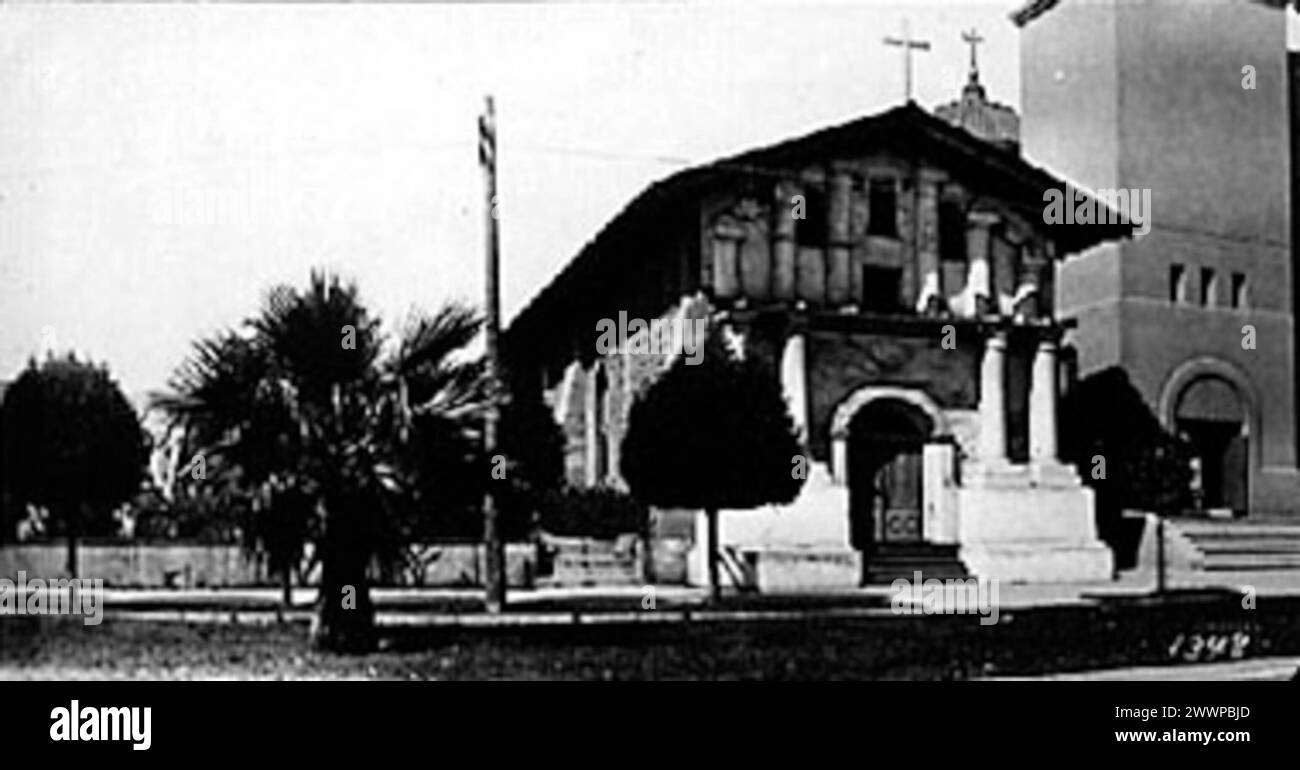 Old adobe chapel Black and White Stock Photos & Images - Alamy