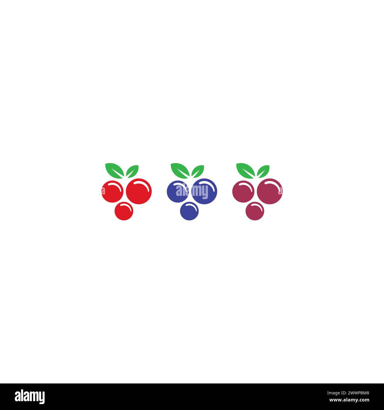 Berries logo or icon design Stock Vector Image & Art - Alamy
