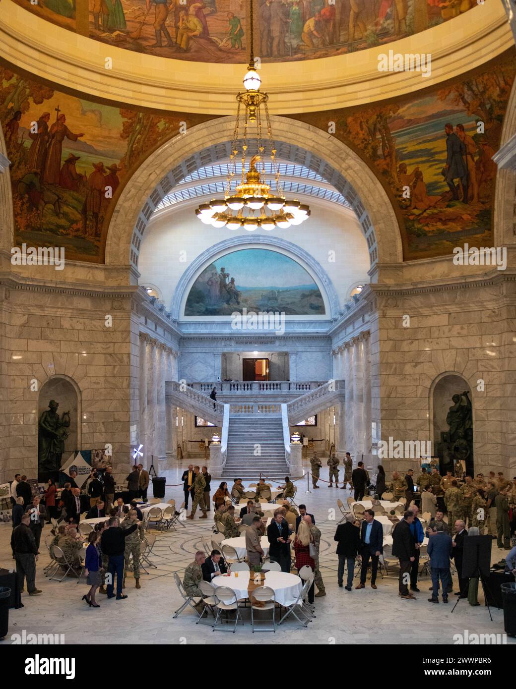 Service members from military units across Utah including the Air and ...