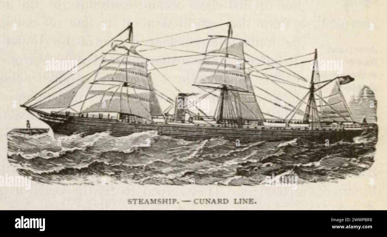 Cunard Line steamship Stock Photo - Alamy
