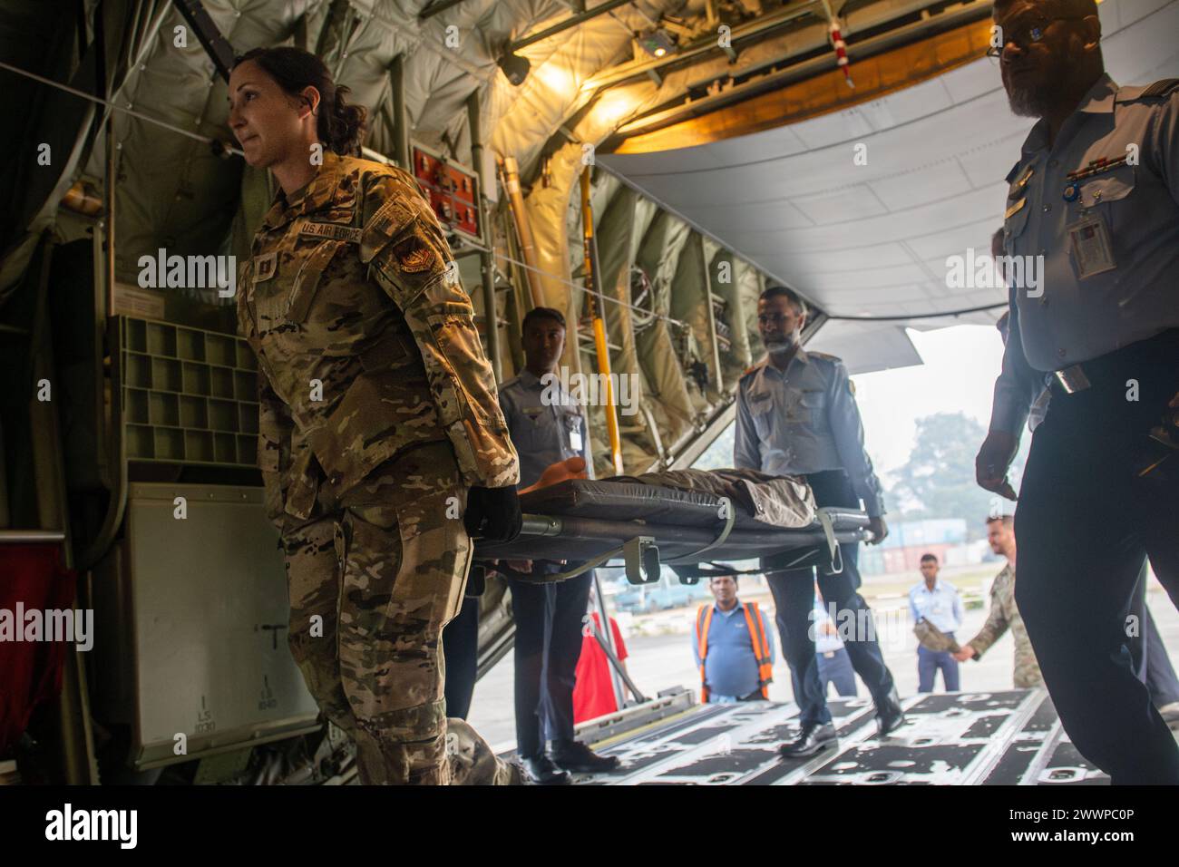 U.S. Air Force Capt. Jes Douglas, 18th Aeromedical Evacuation Squadron ...