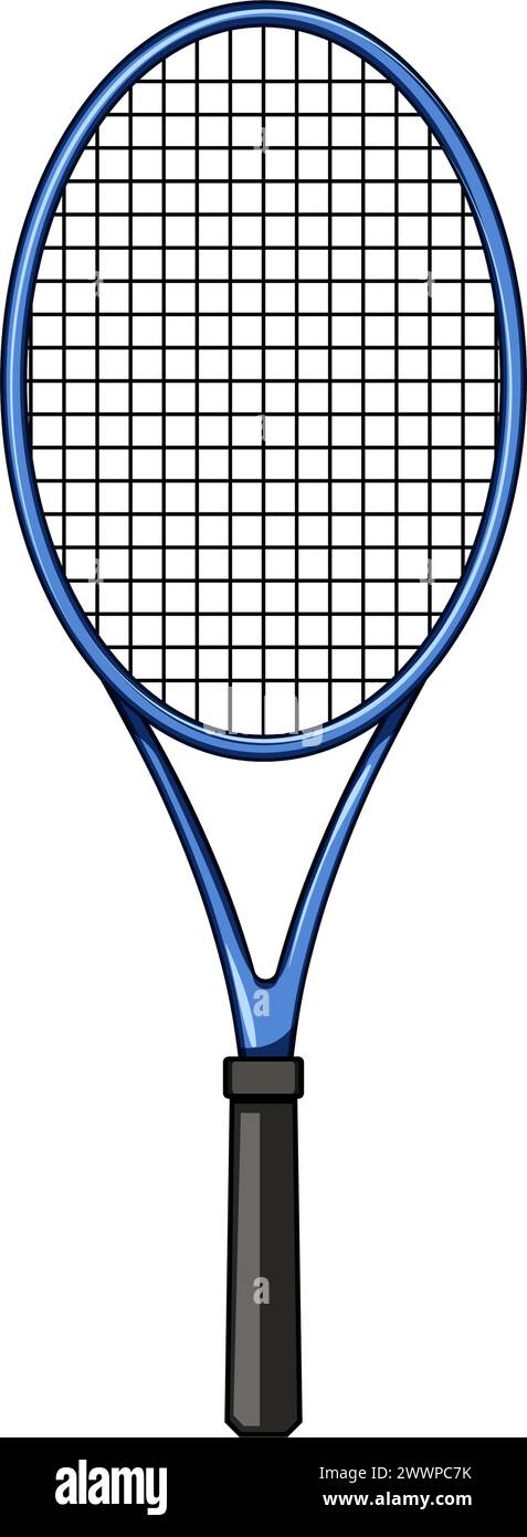 symbol tennis racket cartoon vector illustration Stock Vector Image ...