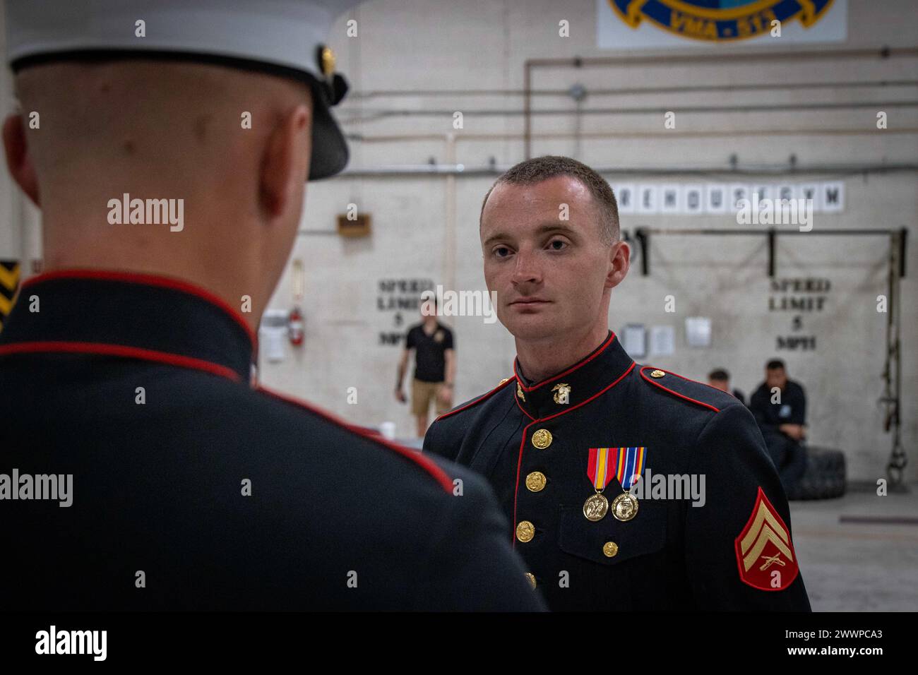 Corporal Chase C. Coburn, rifleman, Silent Drill Platoon (SDP) conducts ...
