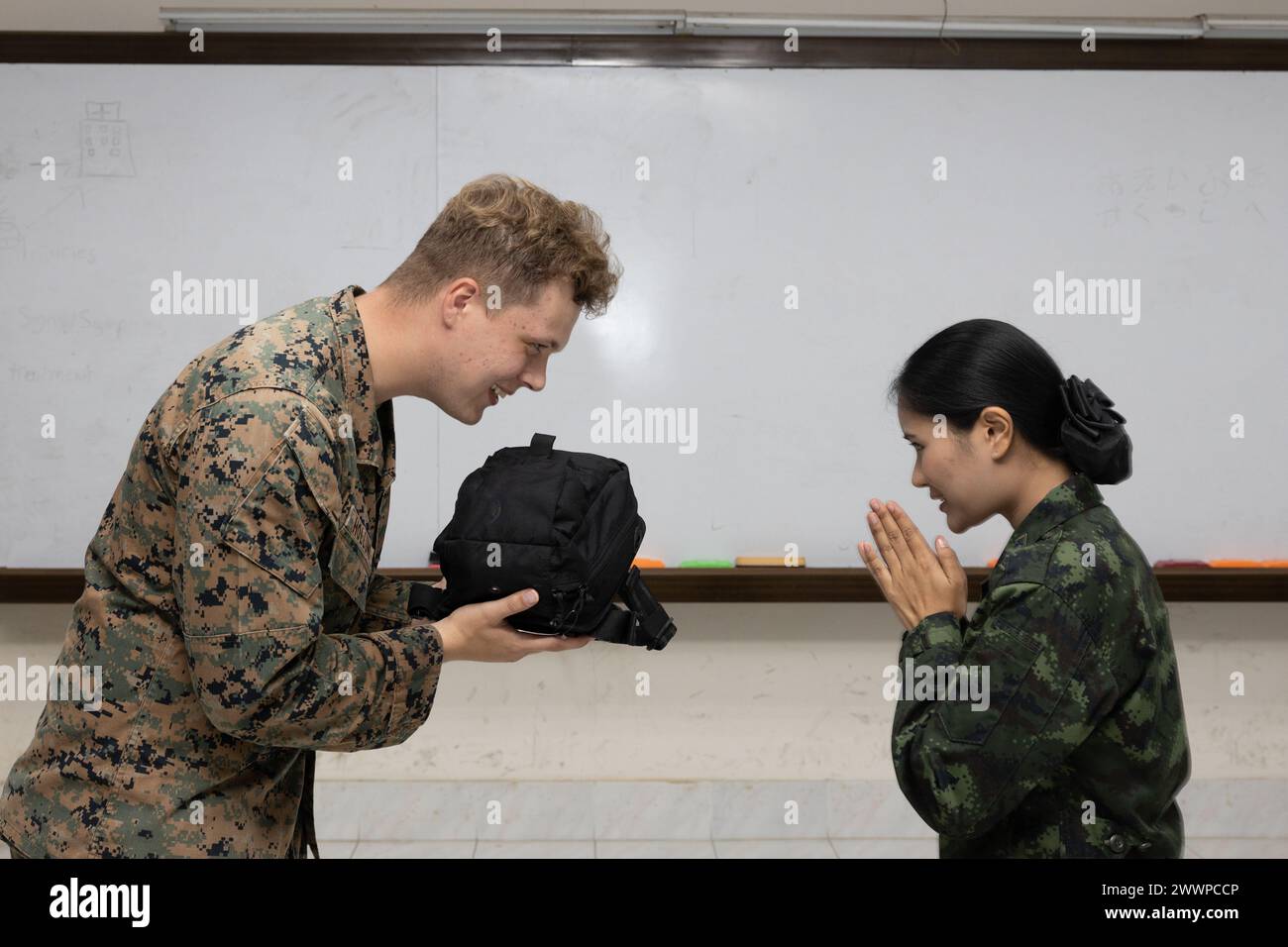 U.S. Navy Hospital Corpsman 2nd Class Jackson Hollund, left, with 9th ...
