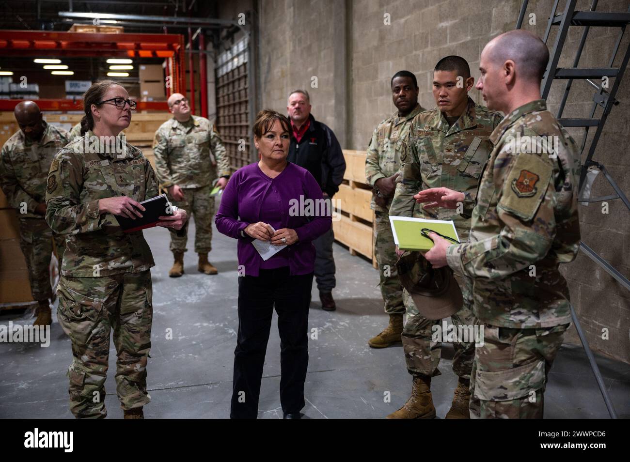 Maj. Gen. Stacy J. Huser, 20th Air Force commander, and Maj. Roland La ...