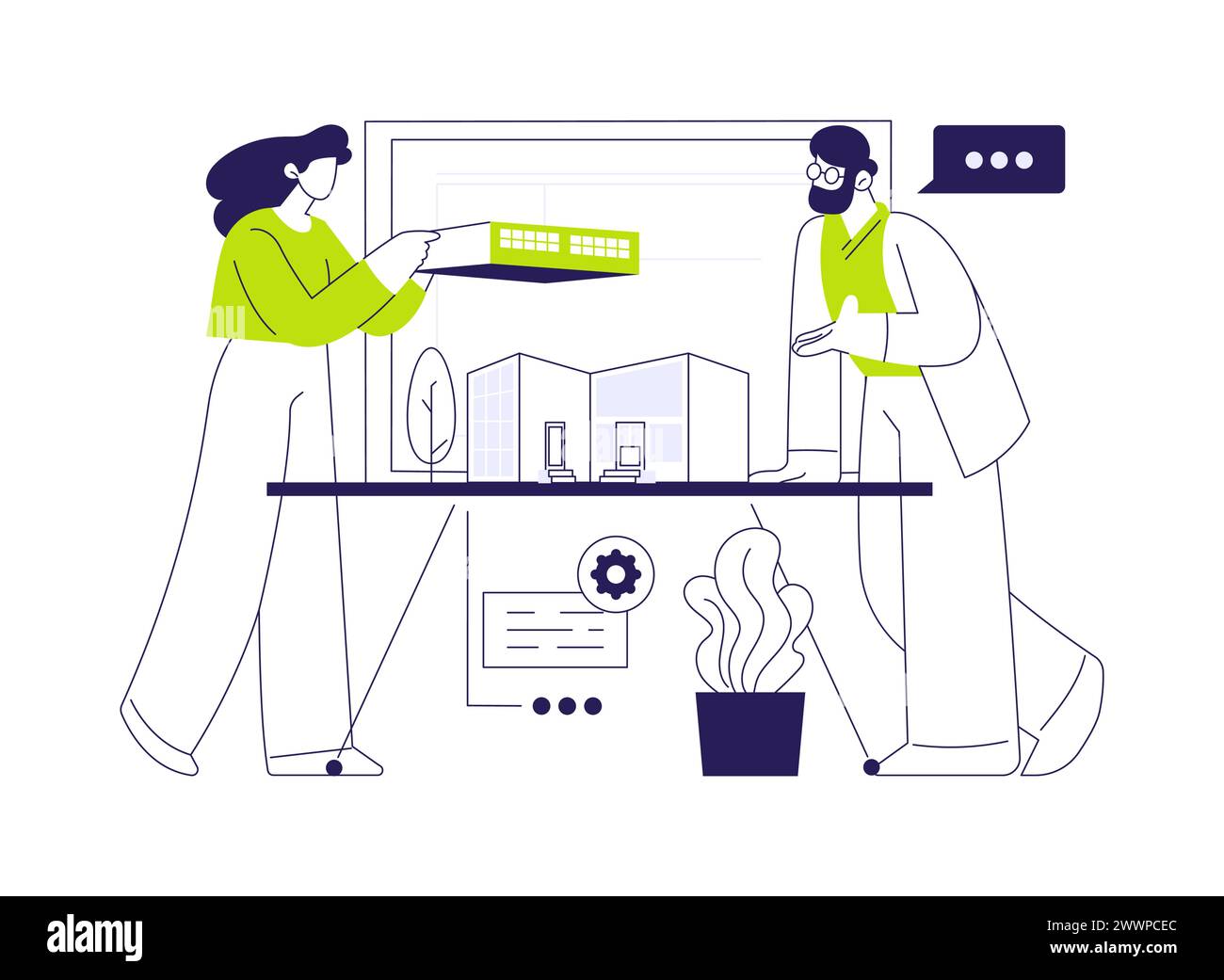 Residential area planning abstract concept vector illustration Stock ...